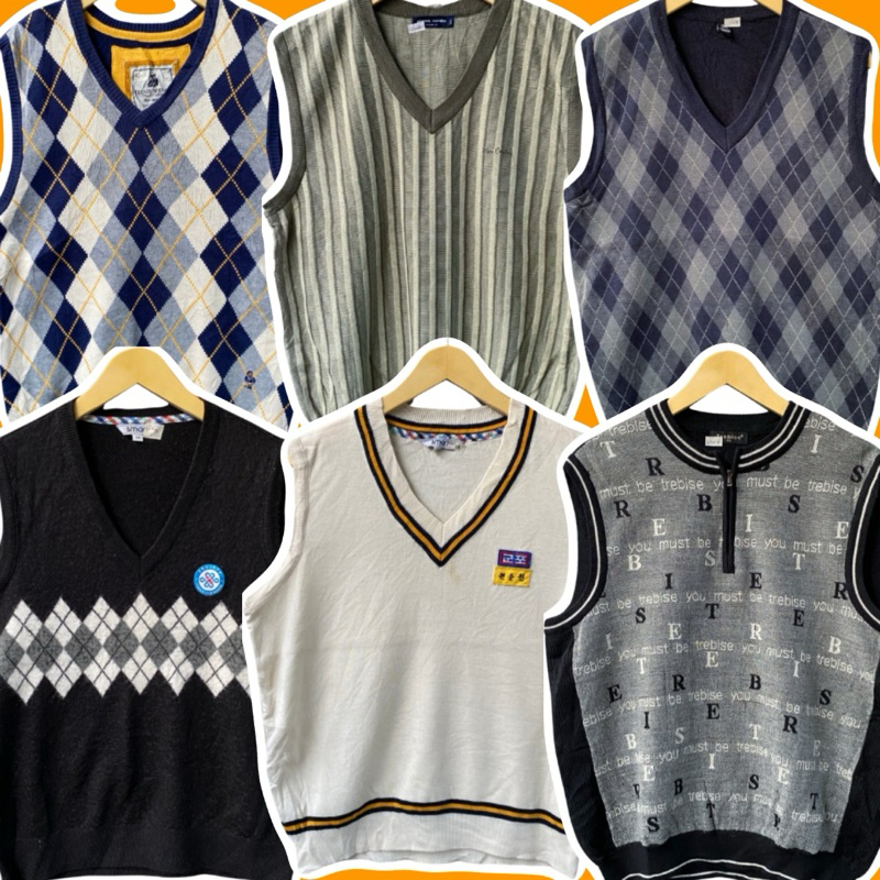 Jual Rompi Vest Rajut Knit Wear Outfit Premium | Shopee Indonesia