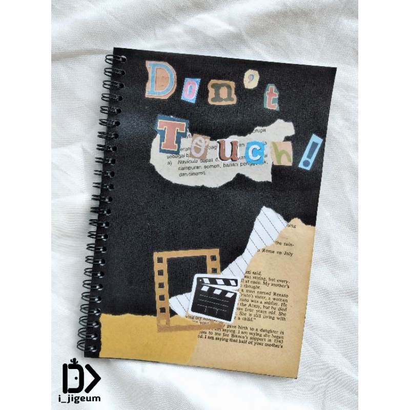 Jual (HANDMADE | SUDAH LAMINASI) Black Notebook | Buku Tulis | Journal ...