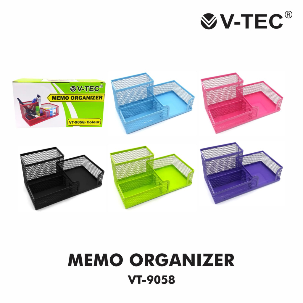 Jual Memo Organizer - Desk Set V-tec 9058 - Tempat Alat Tulis 3 Sekat ...
