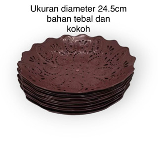 Jual Piring Rotan Cekung Bahan Plastik Ukuran Besar | Shopee Indonesia