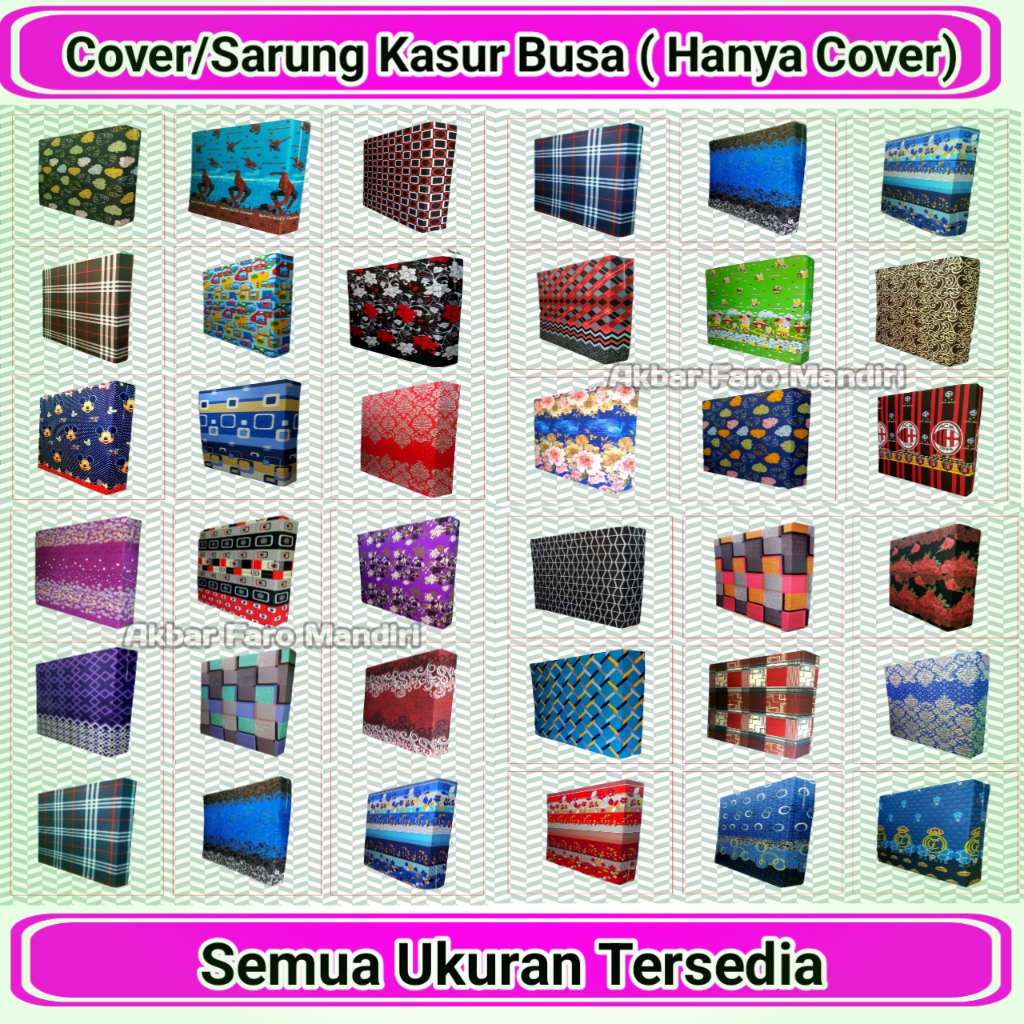 Jual Cover/Sarung Kasur Busa Berbagai Macam Ukuran Tersedia ( Bisa ...