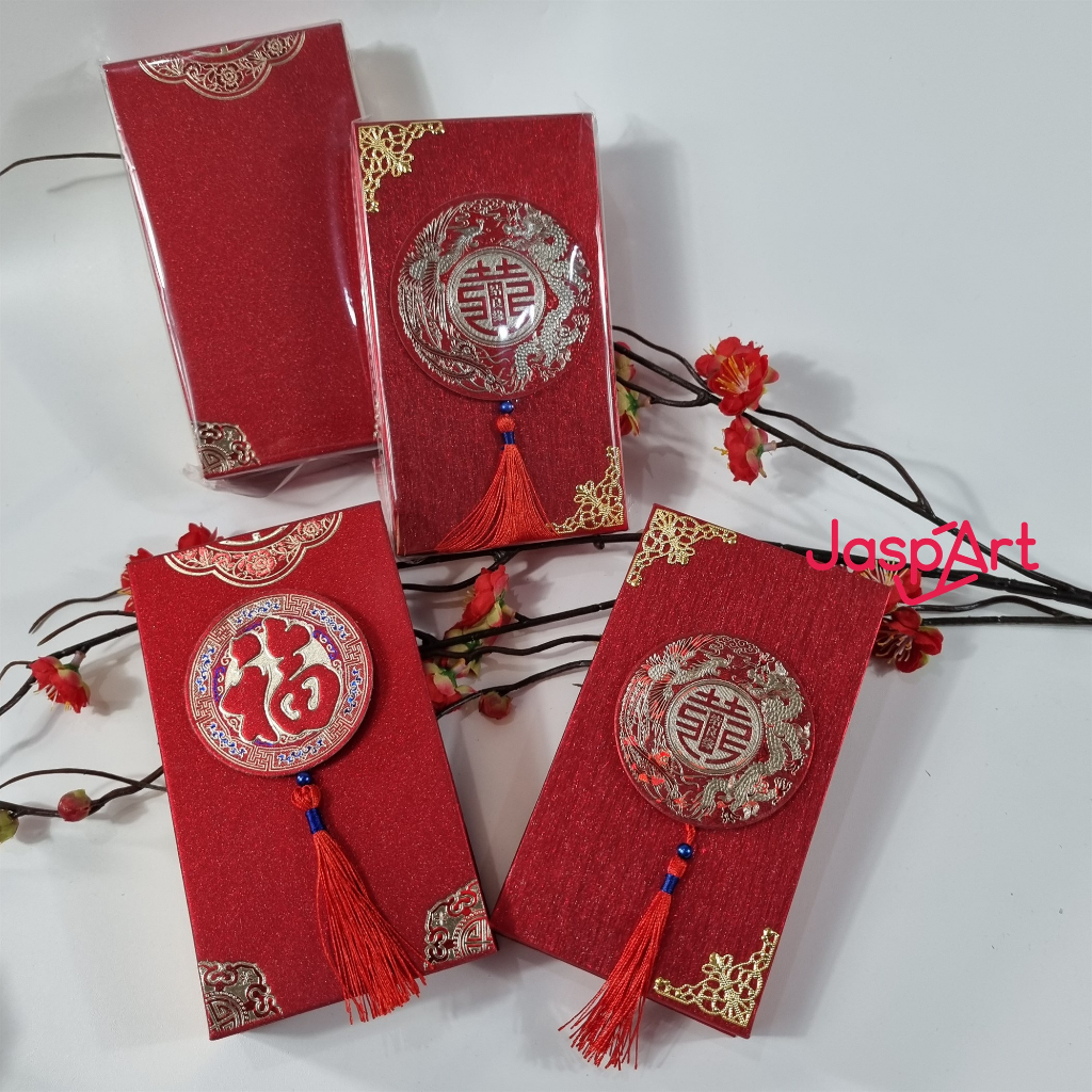 Jual Angpao Kotak FU Angpao Kotak Imlek Angpao Kotak Box Shuang Xi ...