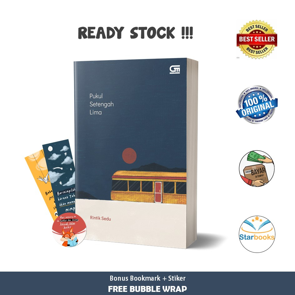 Jual Buku Pukul Setengah Lima By Rintik Sedu - Gramedia (Novel ...