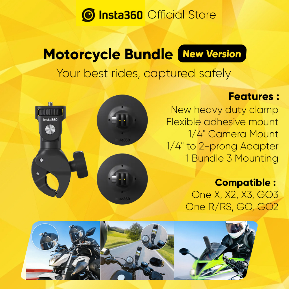Jual Insta360 Motorcycle Mount Bundle Aksesoris MotoVlog | Shopee Indonesia
