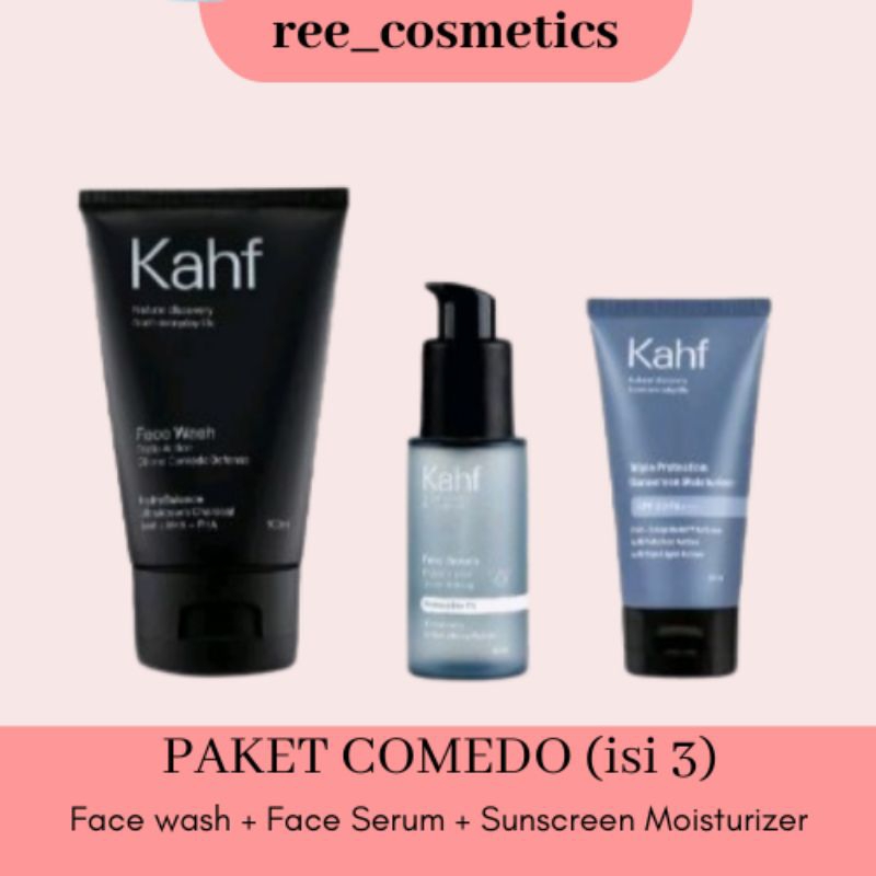 Jual Kahf Paket Face Care Untuk Pria | Paket Skincare Pria Lengkap | Shopee Indonesia