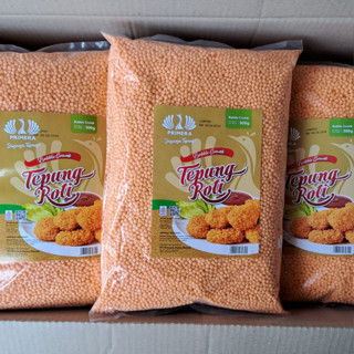 Jual Bubble Crumb Crispy Nugget / Naget Tepung Roti Bulat 500 gram HALAL / Tepung Bulat Orange ...