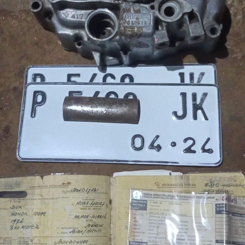 Jual surat dokumen cb100 74 warna biru pajak hidup | Shopee Indonesia