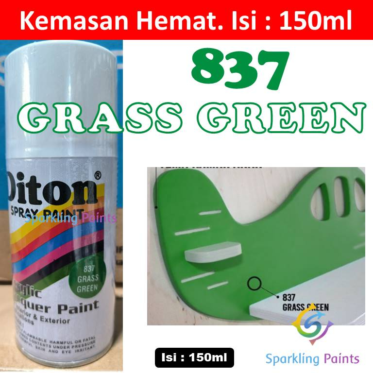 Jual Pilox Diton Grass Green 837 150ml Warna Hijau Ijo Rumput Daun ...