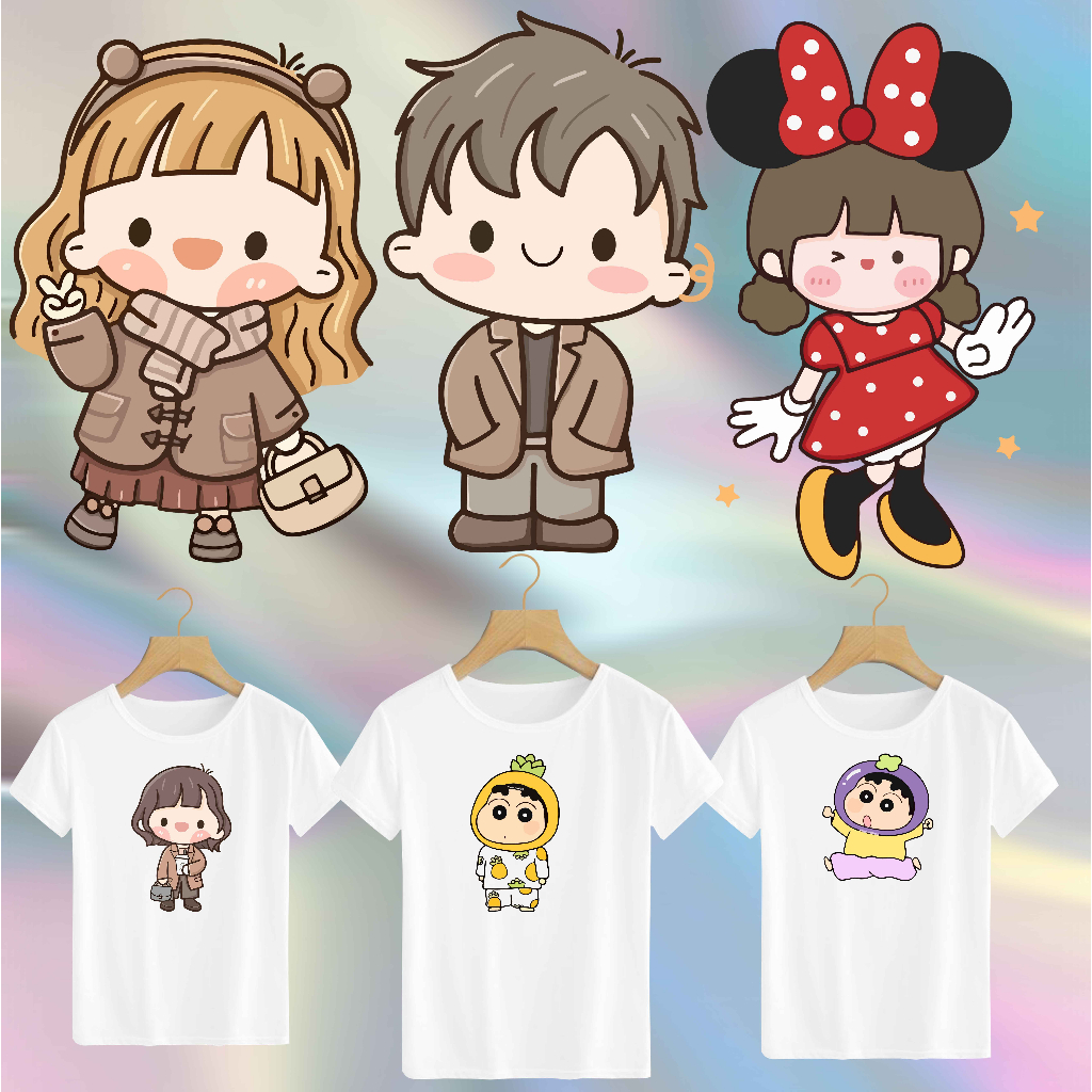Jual SABLON STICKER DTF UKURAN A5 TEMA CHARACTER | Shopee Indonesia