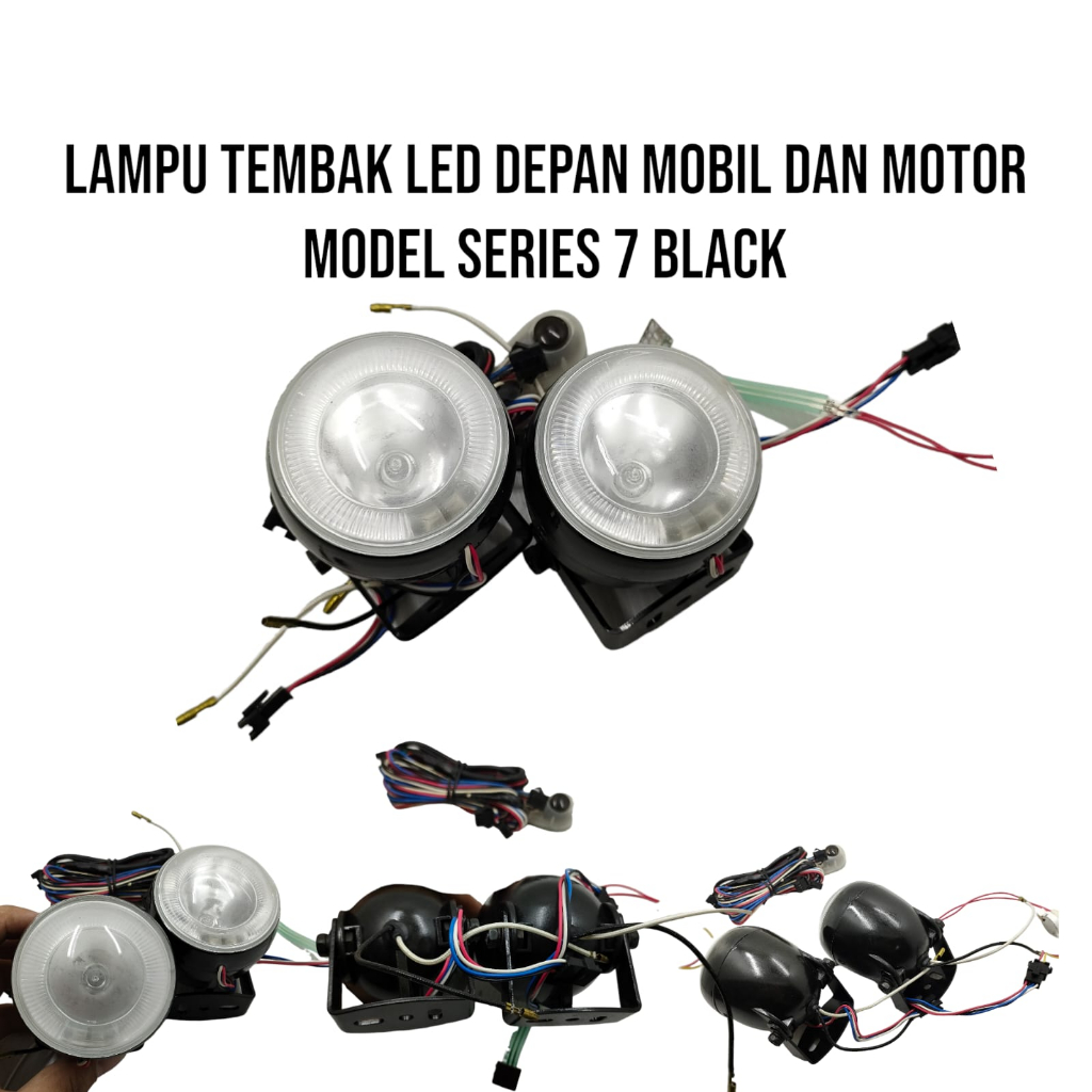 Jual LAMPU LED TEMBAK DEPAN MOBIL DAN MOTOR MODEL SERIES 7 PNP CBR ...