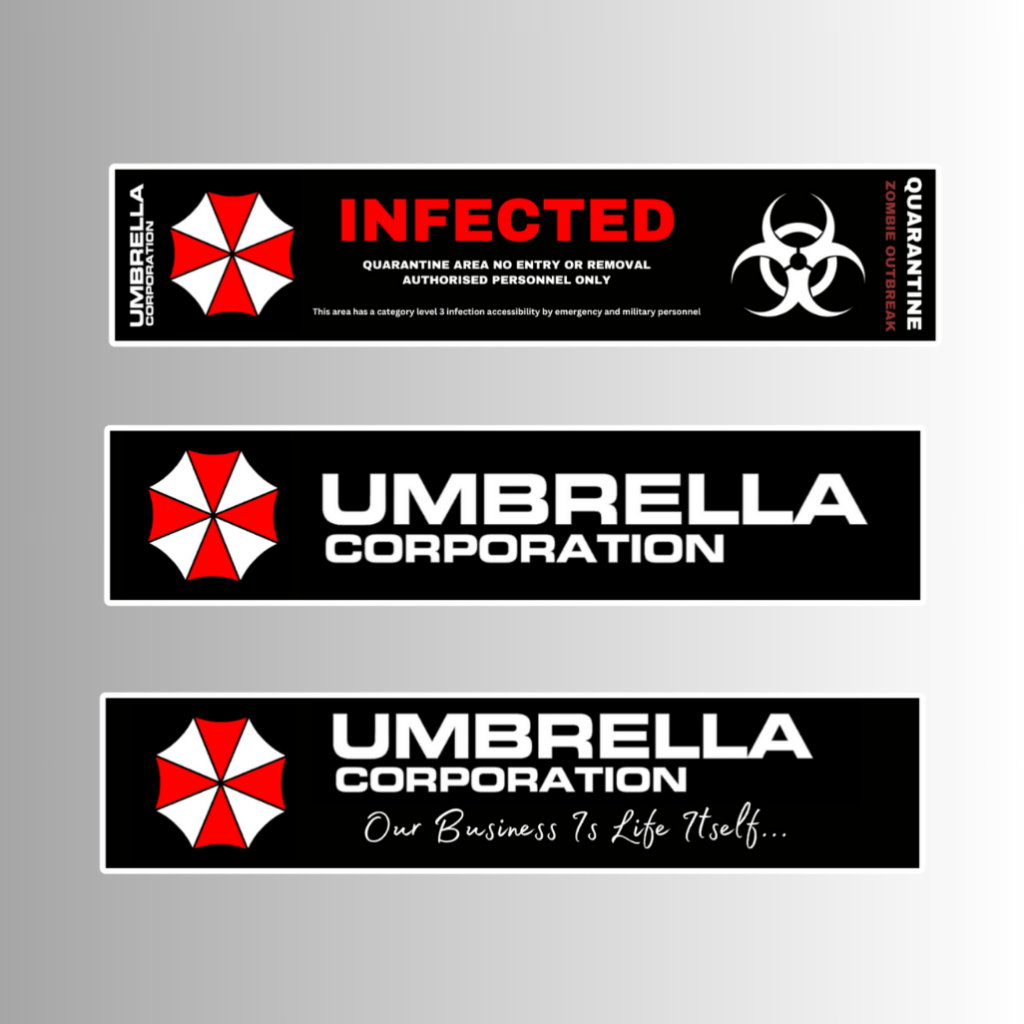 Jual Sticker Umbrella Corporation Resident Evil 12cm x 2.5cm | Shopee ...