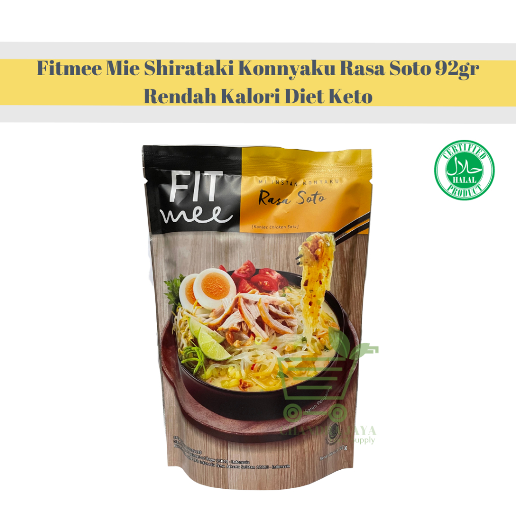 Jual Fitmee Mie Shirataki Konnyaku Rasa Soto 92gr Rendah Kalori Diet ...
