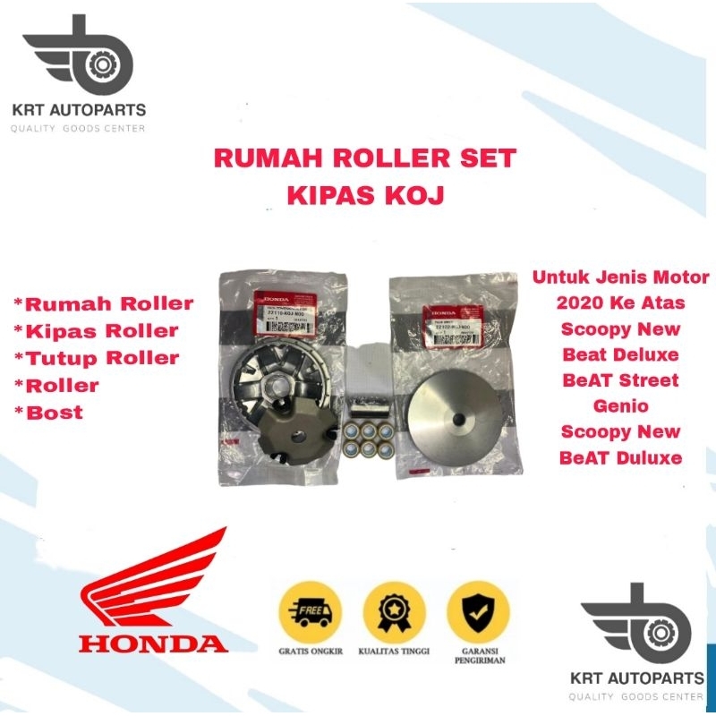 Jual Rumah Roller Assy Set + Kipas Rumah Roller Genio K0J Beat New LED Deluxe 2021 New Scoopy ...