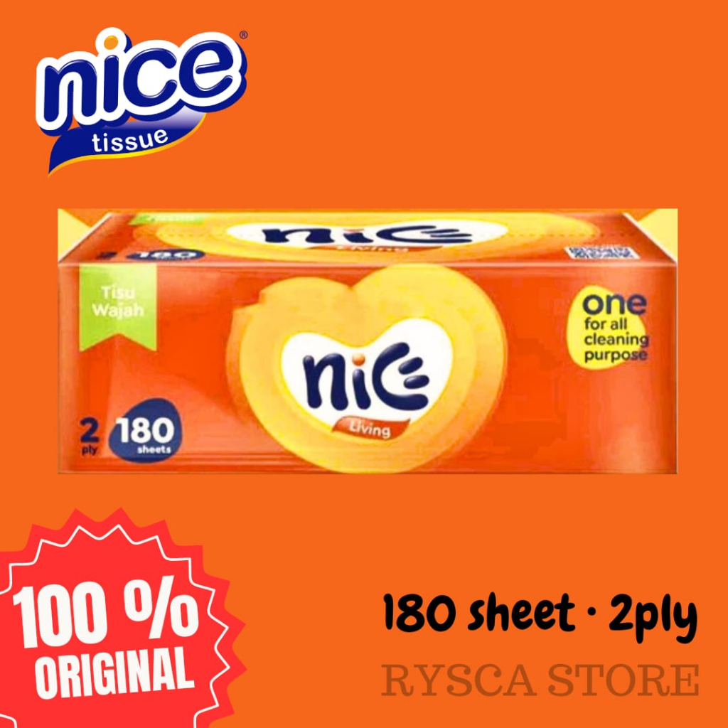Jual Tisu Tissue Nice Murah 180 Sheet 2 Ply - HARGA ISI PAKET MURAH ...