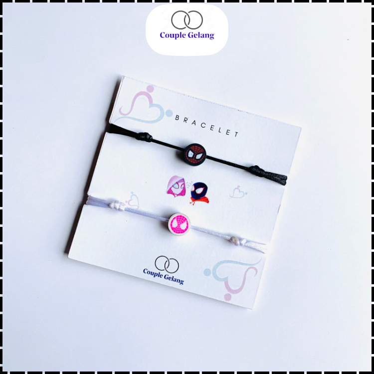 Jual Gelang Spiderman Couple Miles and Gwen Simple Pasangan Sahabat ...