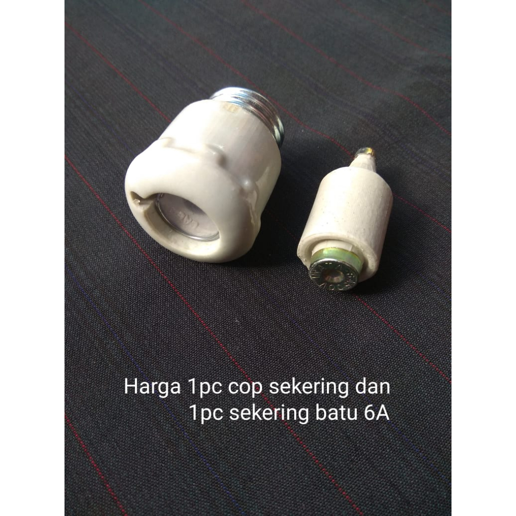Jual IWATA 1pc sekring Batu 6A dan 1 pc kop Sekring (1 paket) | Shopee ...