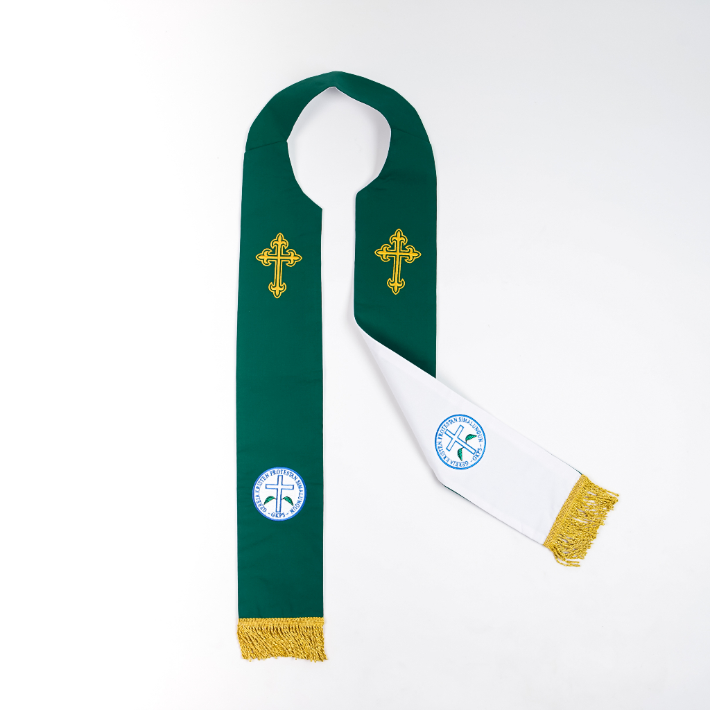 Jual Miracle - Stola Gereja - Bolak-balik Putih Hijau Botol - Jos ...