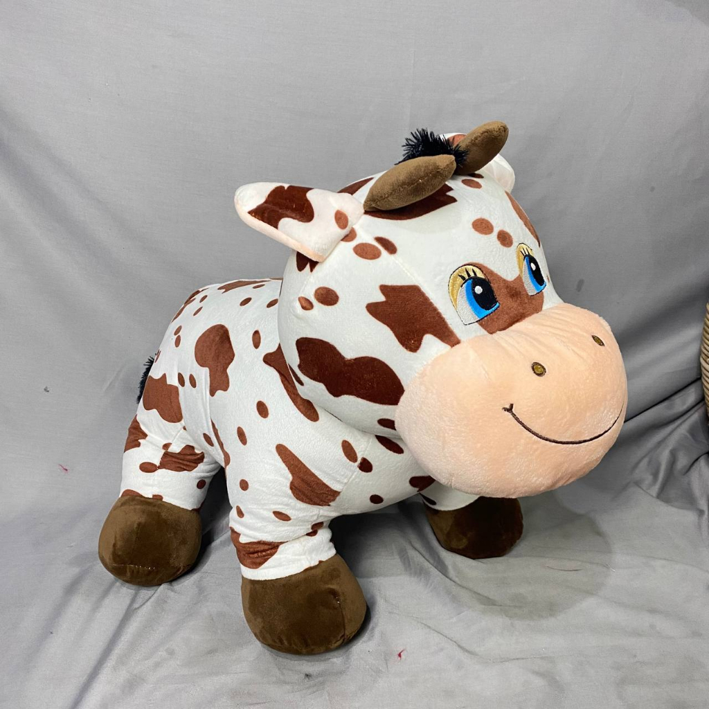 Jual Boneka Sapi Berdiri Jumbo Lucu Halus SNI | Shopee Indonesia