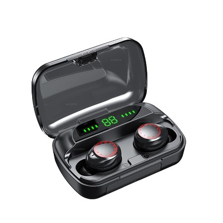 Jual M10 HEADSET EARPHONE BLUETOOTH WIRELESS FULL BASS + POWERBANK 3500 MAH / EARPHONE F9-5 2000 ...