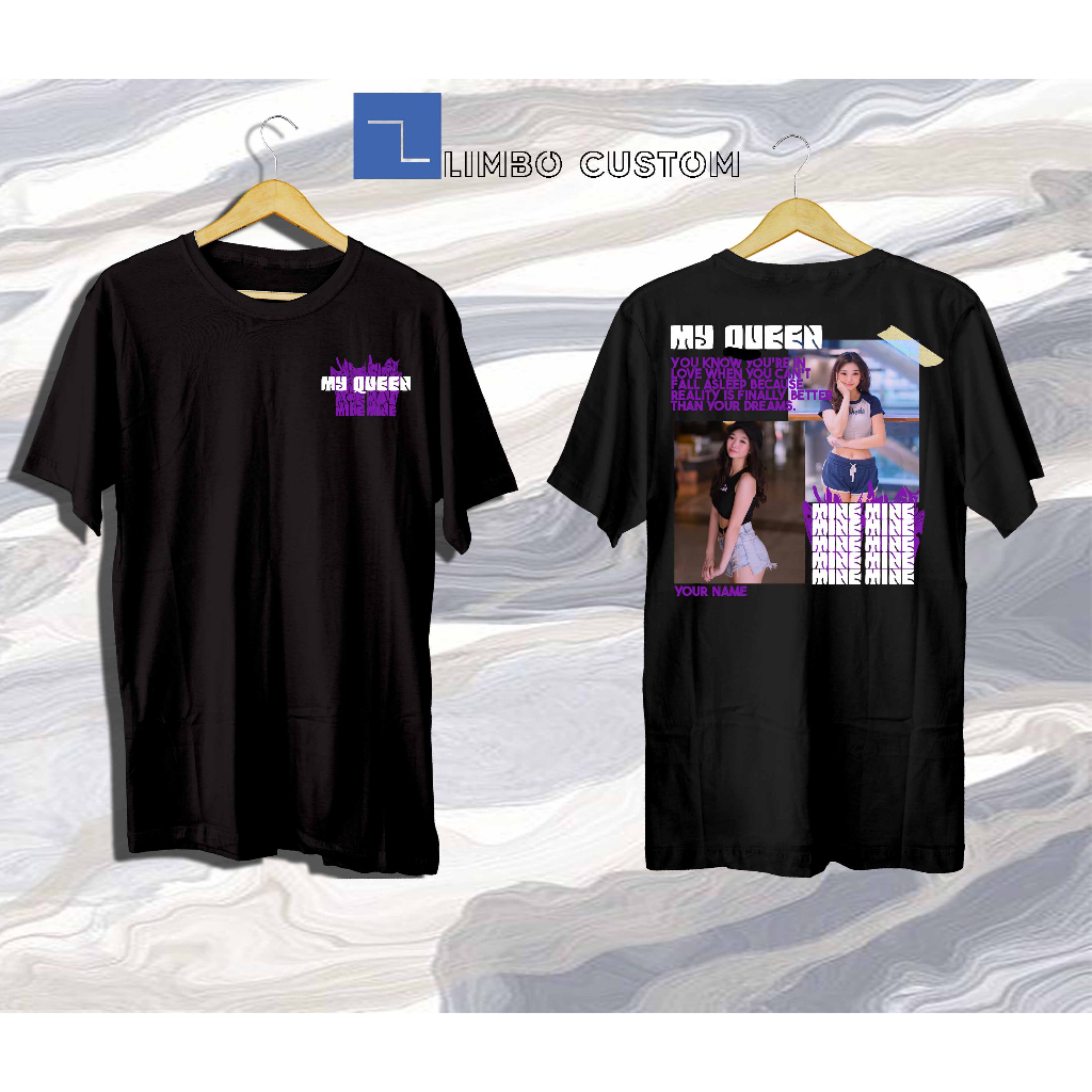 Jual Limbo Custom / Kaos Custom Foto / Kaos Custom / Kaos Bucin / Kaos ...