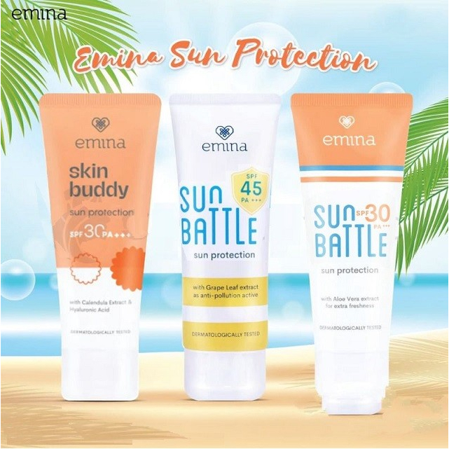 Jual EMINA SUNSCREEN SERIES | SUN BATTLE SPF 30 PA+++ | SUN BATTLE SPF ...