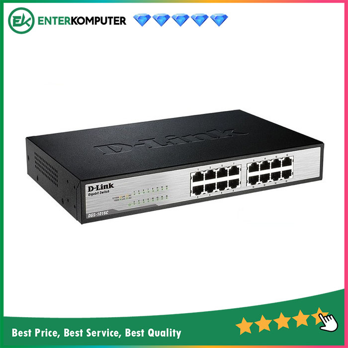Jual D-Link Desktop 16 Port 10/100/1000 Gigabit Switch - DGS-1016D/C ...