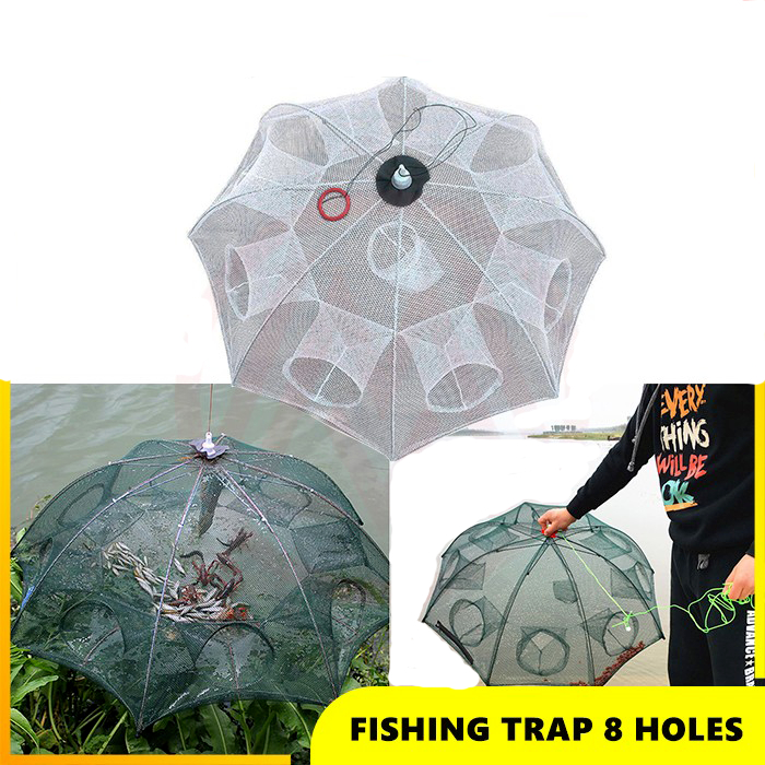 Jual PAYUNG PERANGKAP IKAN BUBU JARING JALA IKAN 8 LUBANG | Shopee Indonesia