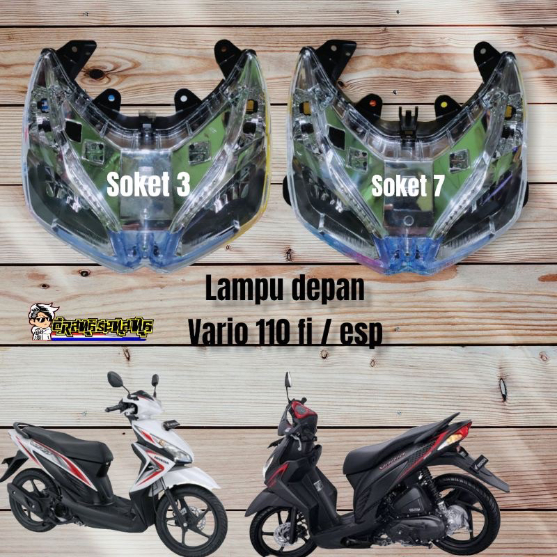 Jual reflektor lampu depan vario 110 fi led k46 soket 7 / soket 3 | Shopee Indonesia