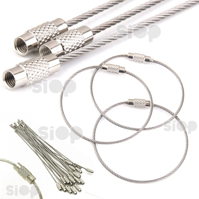 Jual Wire Key Ring Stainless Steel Serbaguna Gantungan Kunci Kawat ...