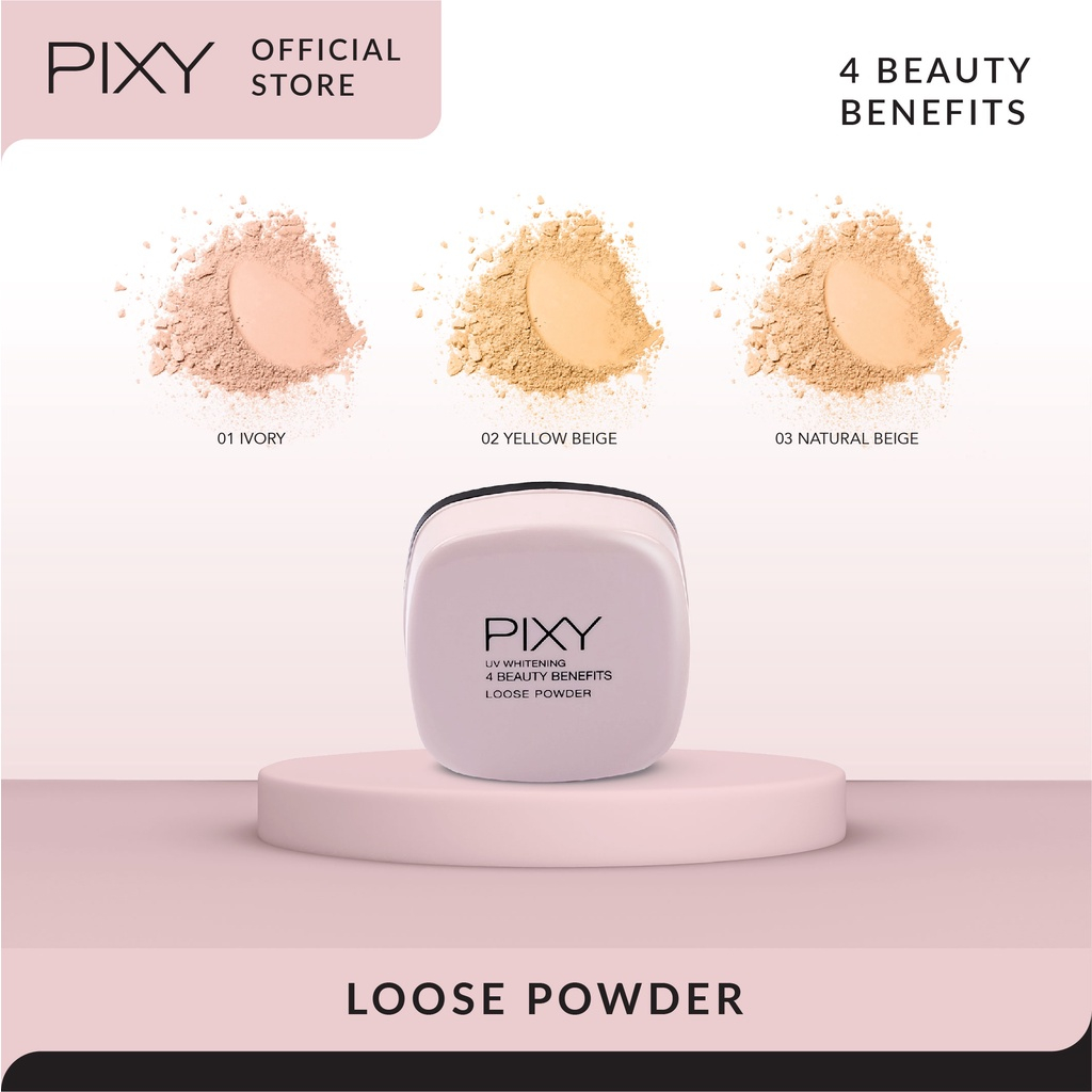 Jual PIXY Loose Powder 4 Beauty Benefits | Bedak Tabur UV Whitening ...