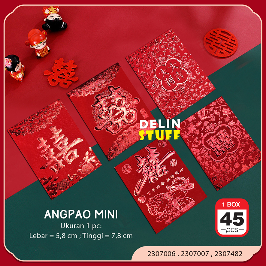 Jual Angpao Wedding Chinese Mini Angpao Shuang Xi Angpao Pendek Angpau ...