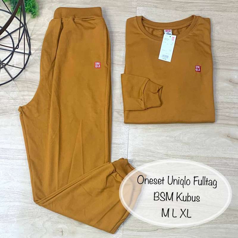 Jual Oneset Uniqlo Setelan Sweater Uniqloon Wanita Setelan Olahraga ...