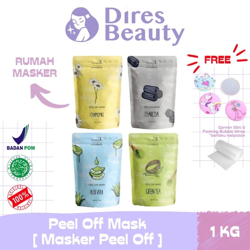 Jual [Free Cermin] Rumah Masker Peel Off Mask Size 1 Kg / Masker Peel ...