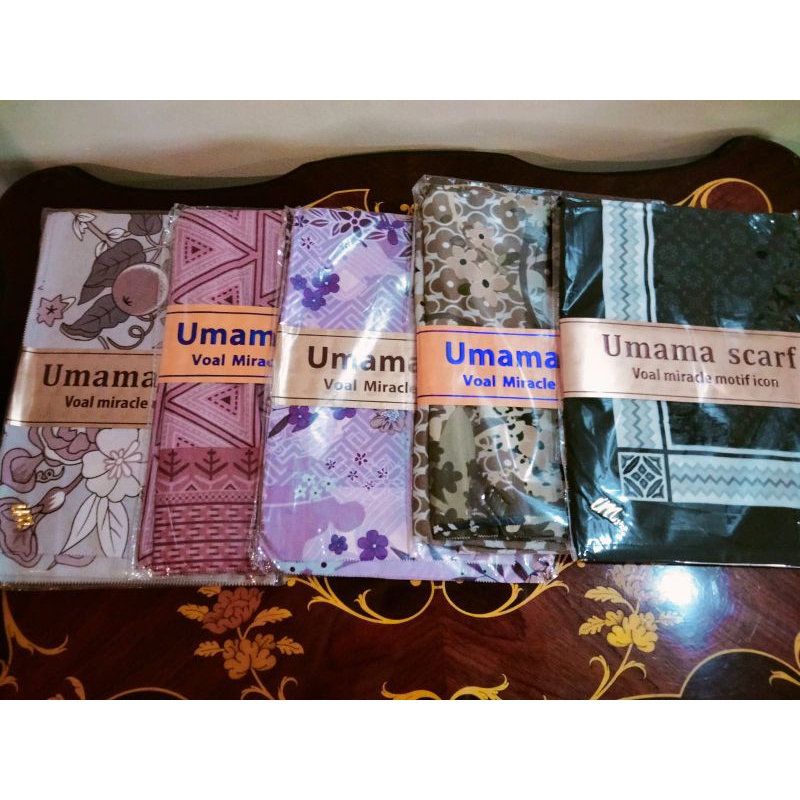 Jual Umama scarf - Voal Miracle motif icon metal logo hijab | laser cut ...