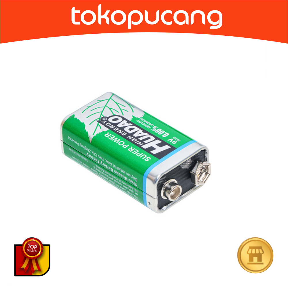 Jual BATERAI KOTAK 9V LR61 Heavy Duty 9 Volt Batu Batre Battery Batrei ...