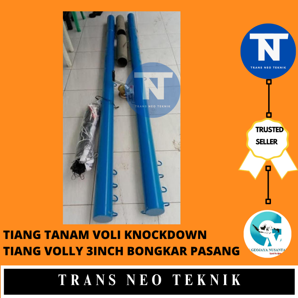 Jual TIANG TANAM VOLI KNOCKDOWN TIANG VOLLY 3INCH BONGKAR PASANG ...