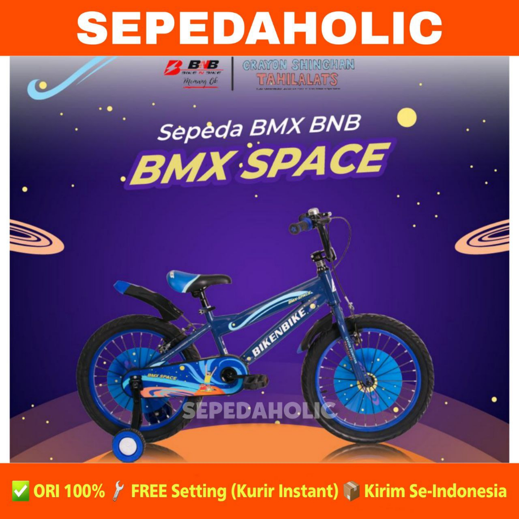 Jual Sepeda Anak Laki BMX BNB SPACE Ukuran 12 18 Inch Usia 2-8 Tahun ...
