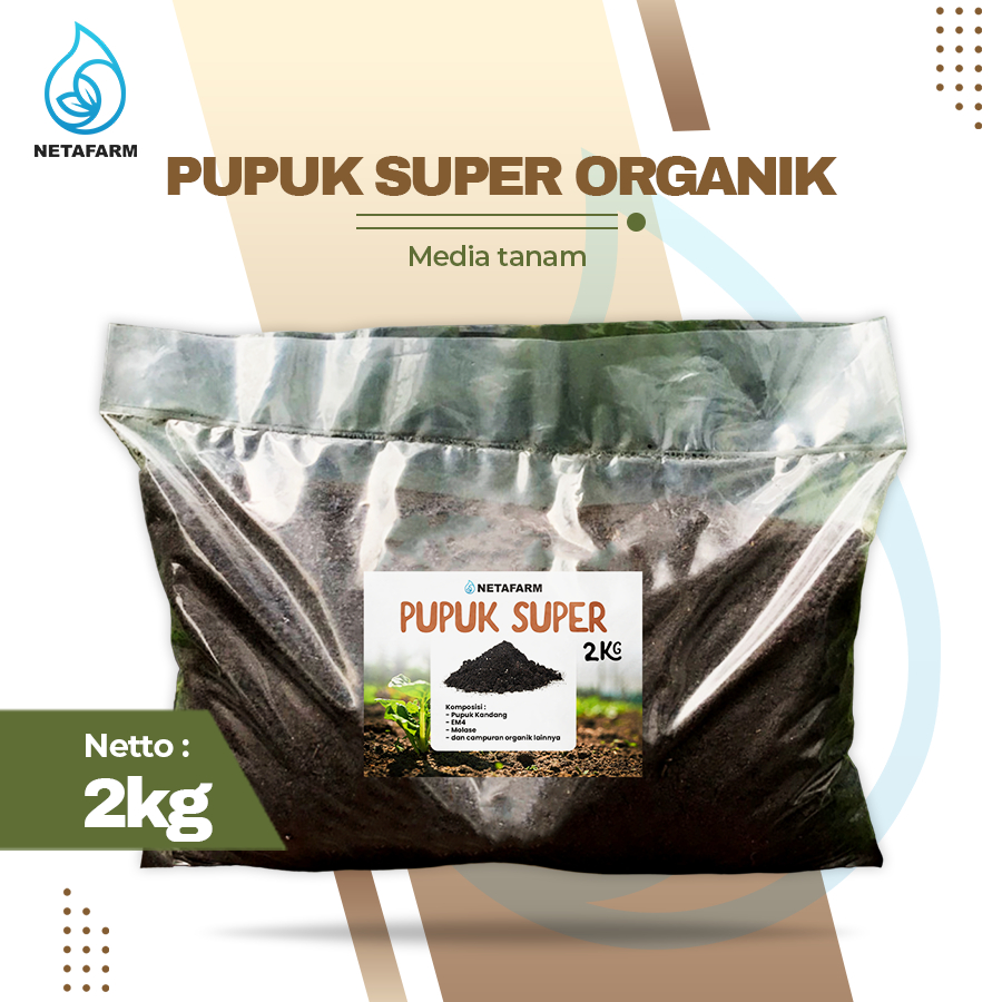 Jual Pupuk Organik Premium Super Humus Kompos Fermentasi - 2 kg ...