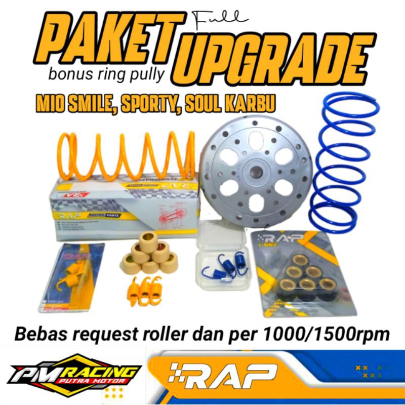 Jual PAKET UPGRADE CVT MIO SPORTY, MIO SMILE, PAKET KIRIAN CVT MIO KARBU MIO SOUL KARBU | Shopee ...