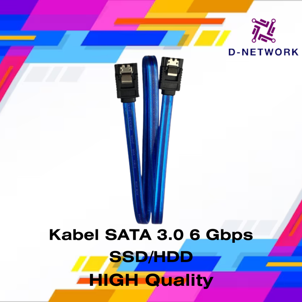 Jual Kabel Data SATA 3.0 6 Gbps SSD/HDD Transparent High Quality - SIKU ...