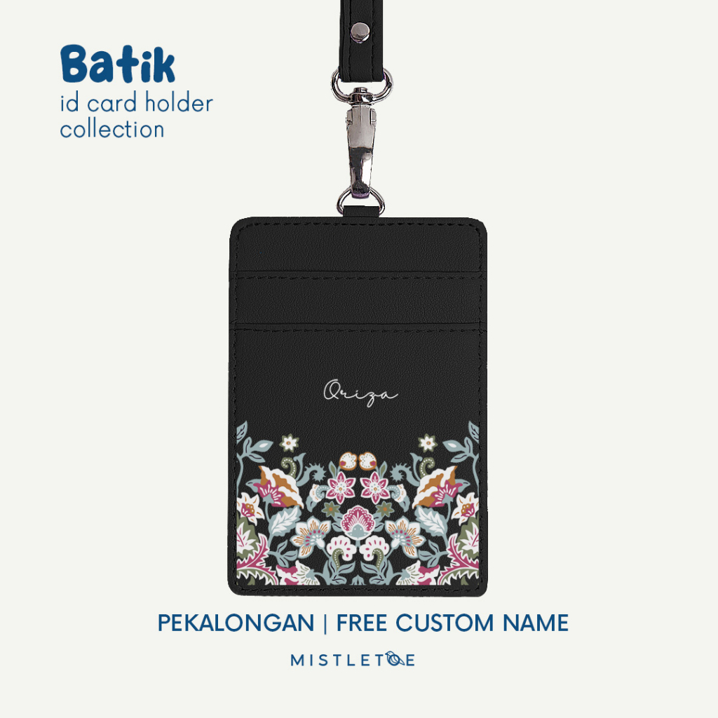 Jual Batik Custom ID Card Holder - Lanyard - Name Tag | Shopee Indonesia