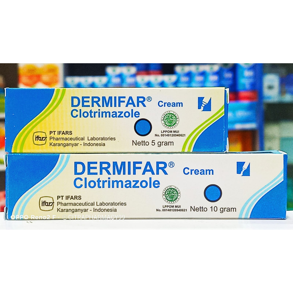 Jual Dermifar 𝐊𝐫𝐢𝐦 𝟓𝐆𝐑 & 𝟏𝟎𝐆𝐑 - Mengatasi Jamur, Kurap, Kudis dan Panu ...