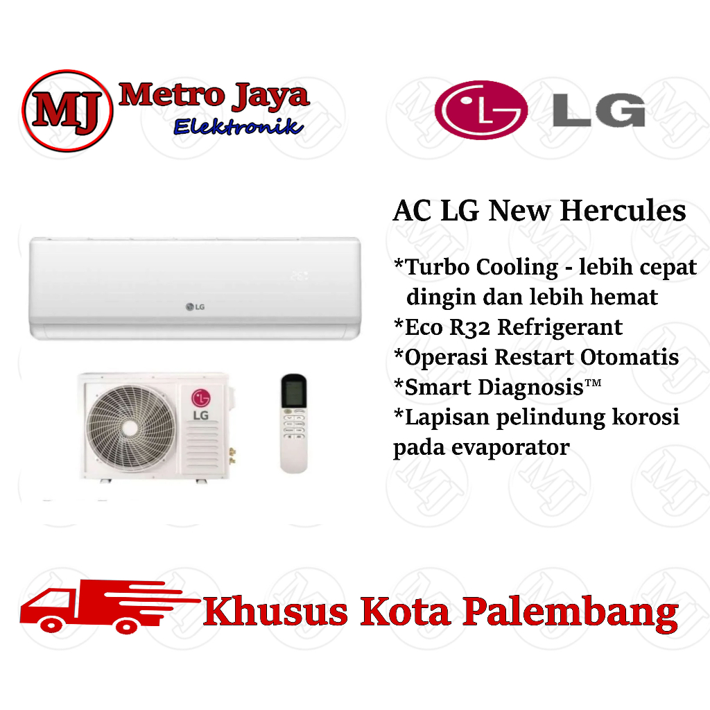 Jual AC LG Hercules 1/2 PK - 2 PK LG New Hercules Low Watt Standard R32 ...