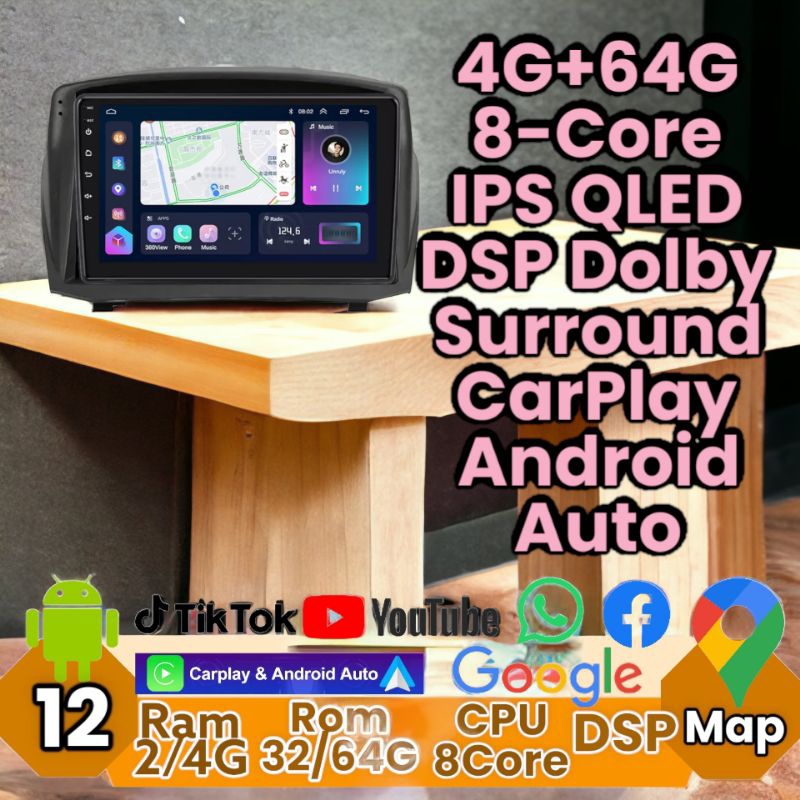 Jual Head unit Android utk FORD FIESTA 2009-2015+FRAME FIT+KABEL PNP ...