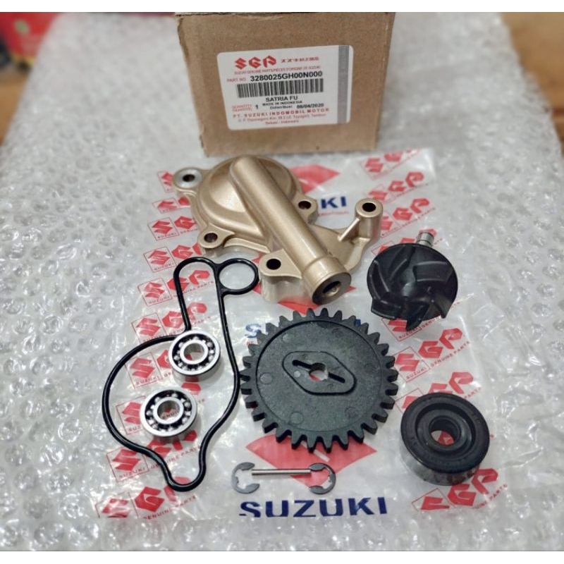 Jual WATERPUMP WATER PUMP RADIATOR SET ASSY KOMPLIT AS SEAL SIL KIPAS GIGI TUTUP GSX 150 SATRIA ...