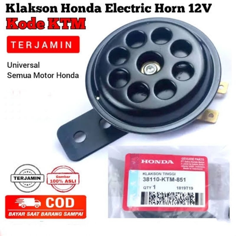 Jual Klakson Bel-Bell Motor 12v Bebek / Matic KTM Mitsuba Universal ...