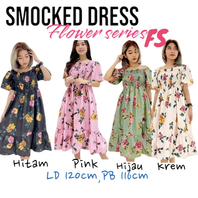 Jual Az Bisa Cod Gaun Daster Dress Remaja Ibu Muda Katun Kerut Dada