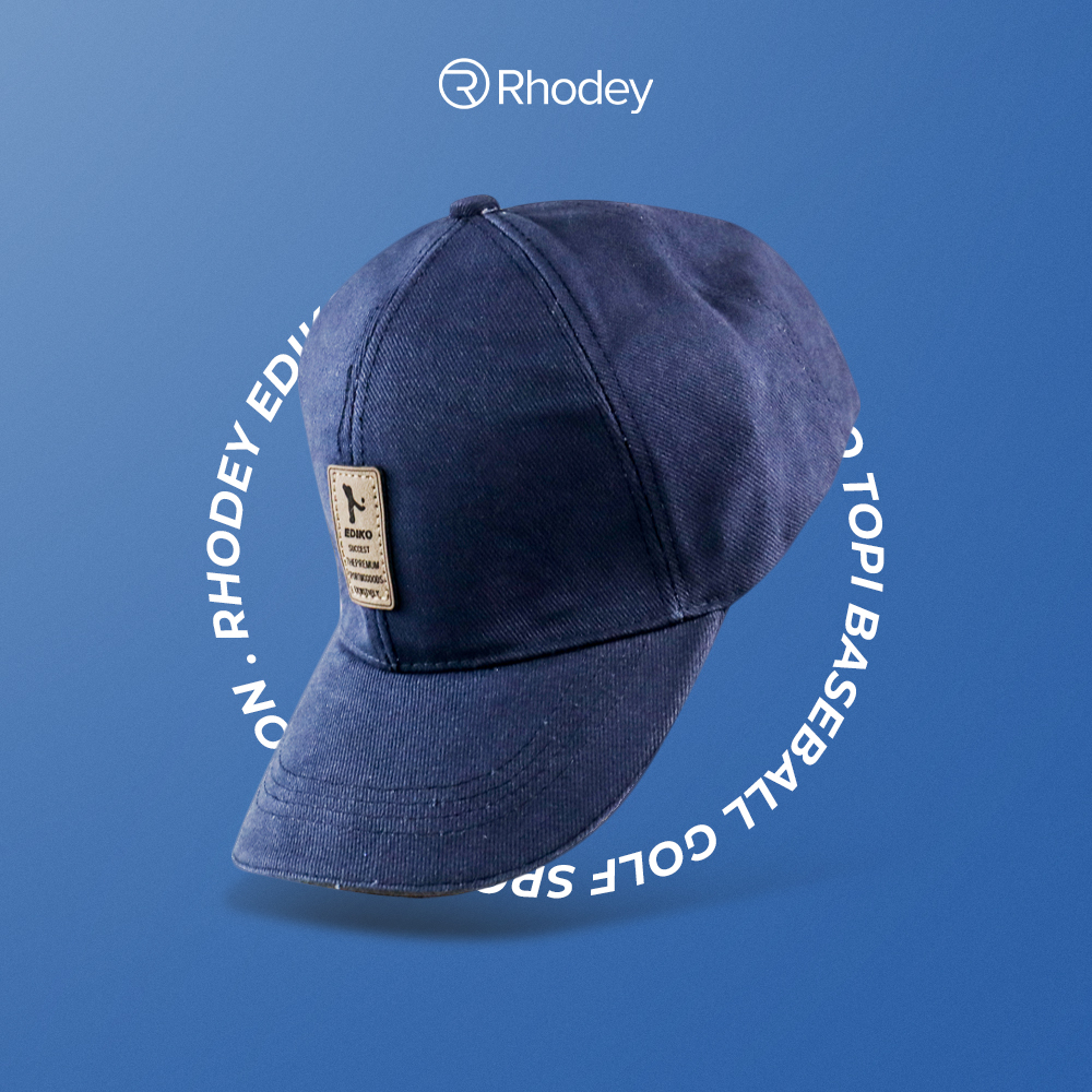 Jual Rhodey EDIKO Topi Baseball Cap Polos Logo Ediko Golf - RB68 - Navy ...