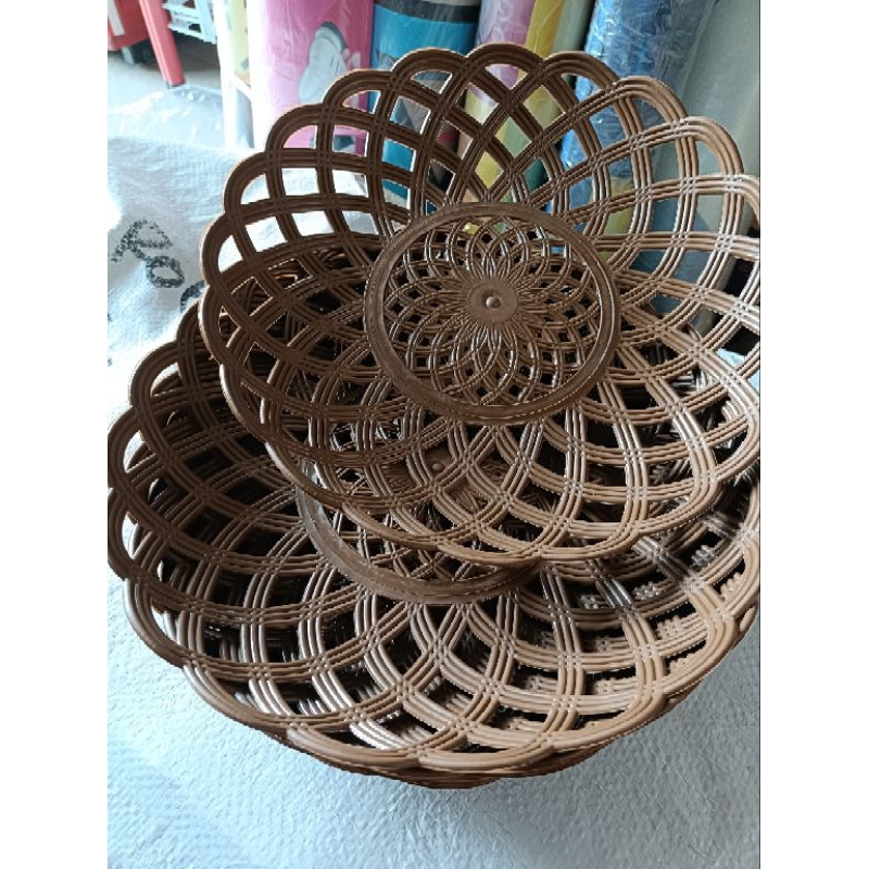 Jual PIRING ROTAN PLASTIK ( 12 BUAH ) TEBAL | Shopee Indonesia