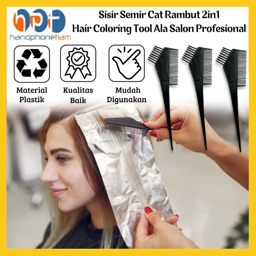 Jual HANDPHONETIAM Sisir Semir Cat Rambut | Kuas Semir Rambut 2in1 ...